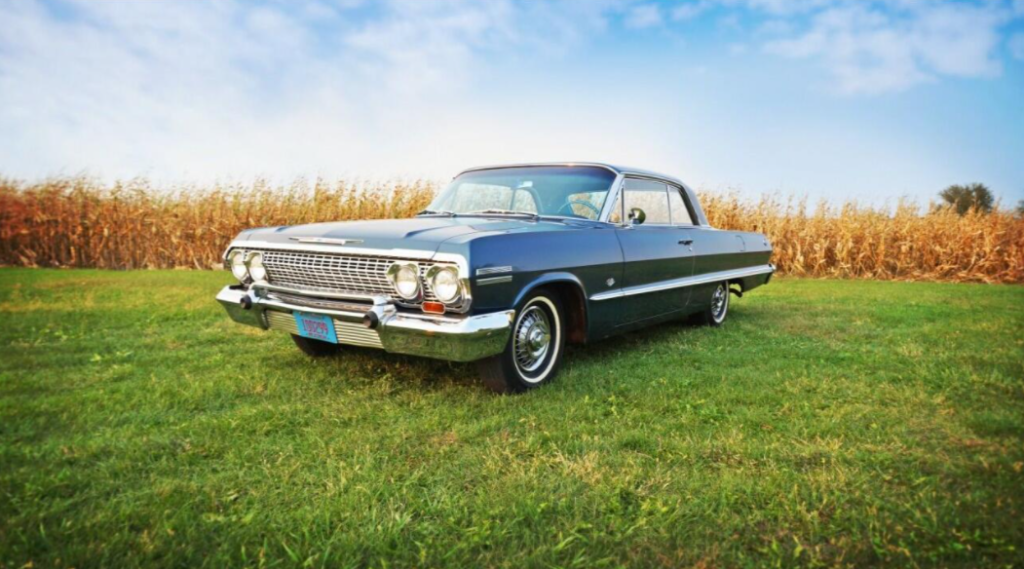 Cruise in Style with this Original '63 Impala SS in Deep Blue - Small ...