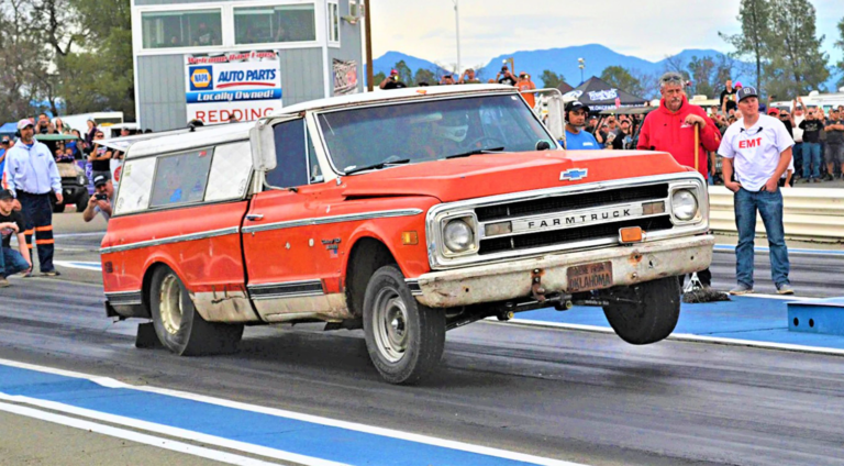 Farmtruck Takes On a Shiny New Twin-Turbo Mustang In This Epic ...