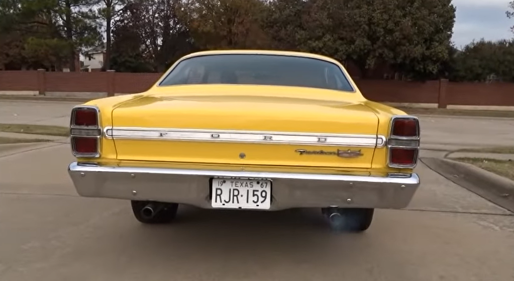 The Roaring Melody of Muscle: V8 Yellow 1967 Ford Fairlane GT 390 4 ...